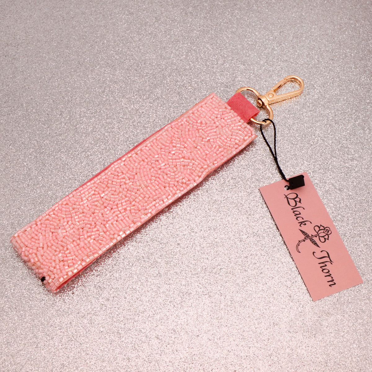 GRAB YOUR BAG - Pink Wrist Strap – blackthornla